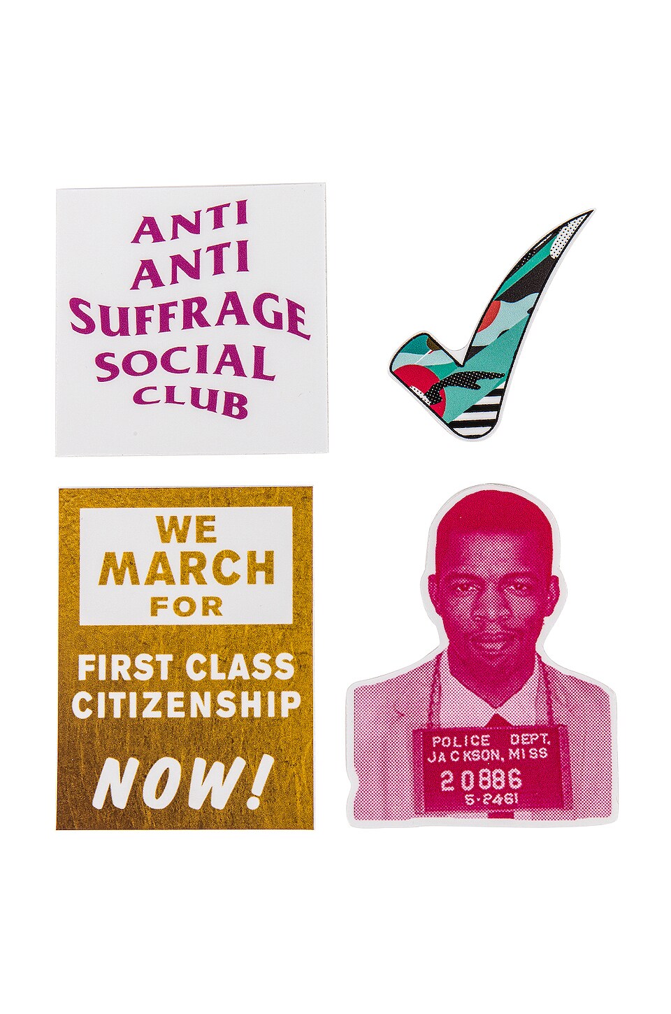 When We All Vote X No Kings Collective Sticker Pack in Multi | REVOLVE