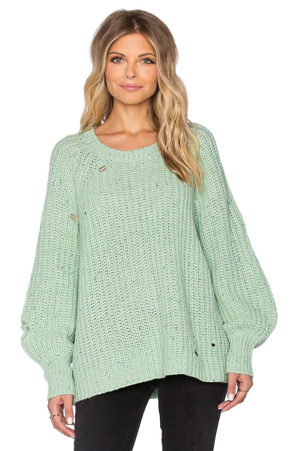 Wildfox Couture Solid Sweater in Mint Chip | REVOLVE
