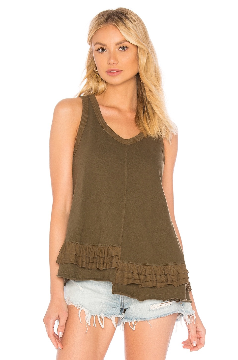Wilt Triple Ruffle Trapeze Tank in Tank | REVOLVE