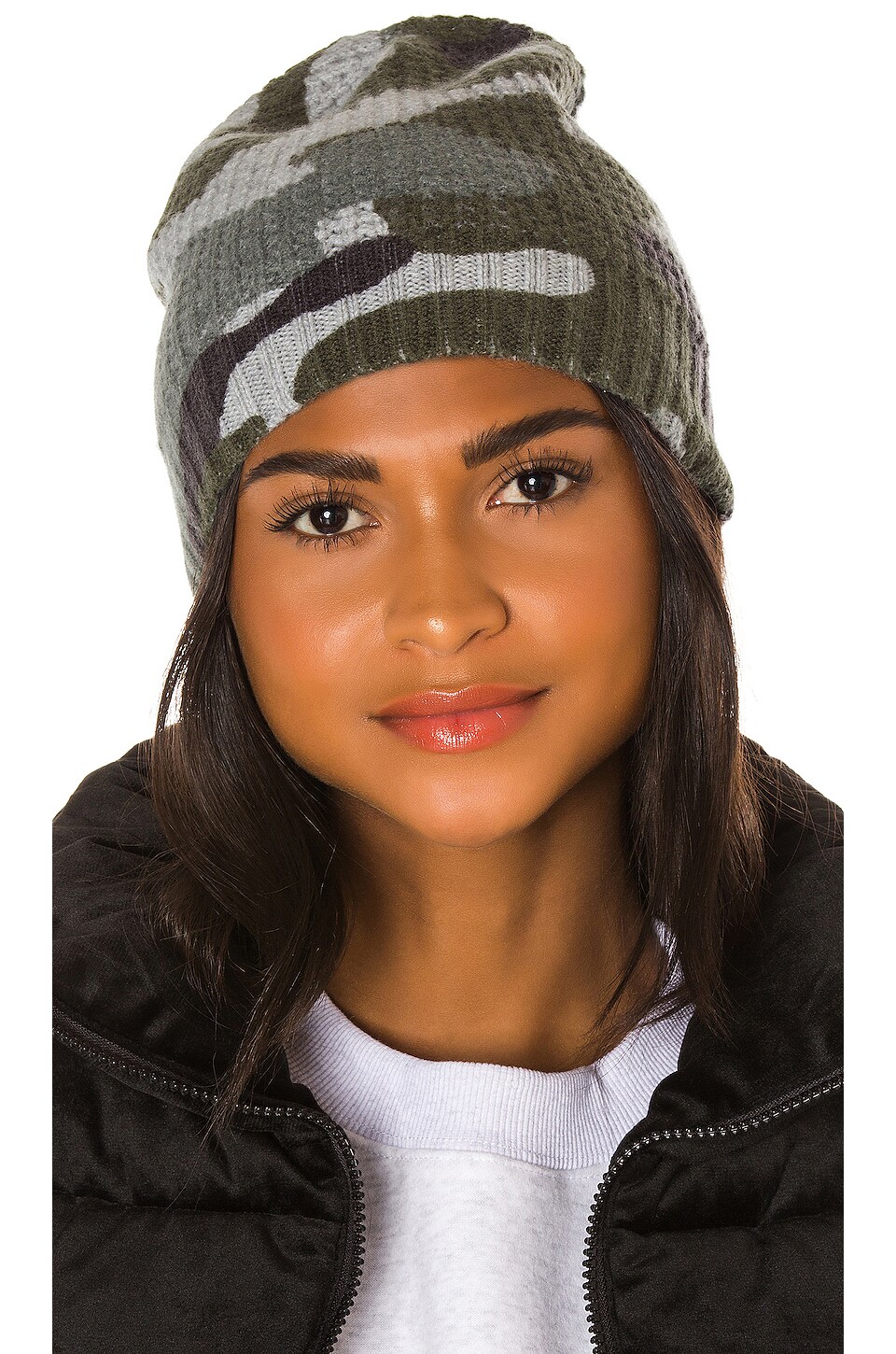 White + Warren Thermal Hat in Camo | REVOLVE