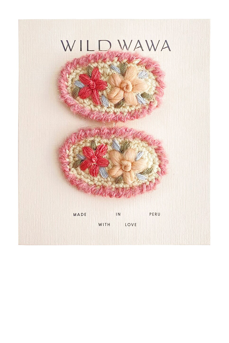 Wild Wawa Kids Amelia Clip Set in Rosewood | REVOLVE