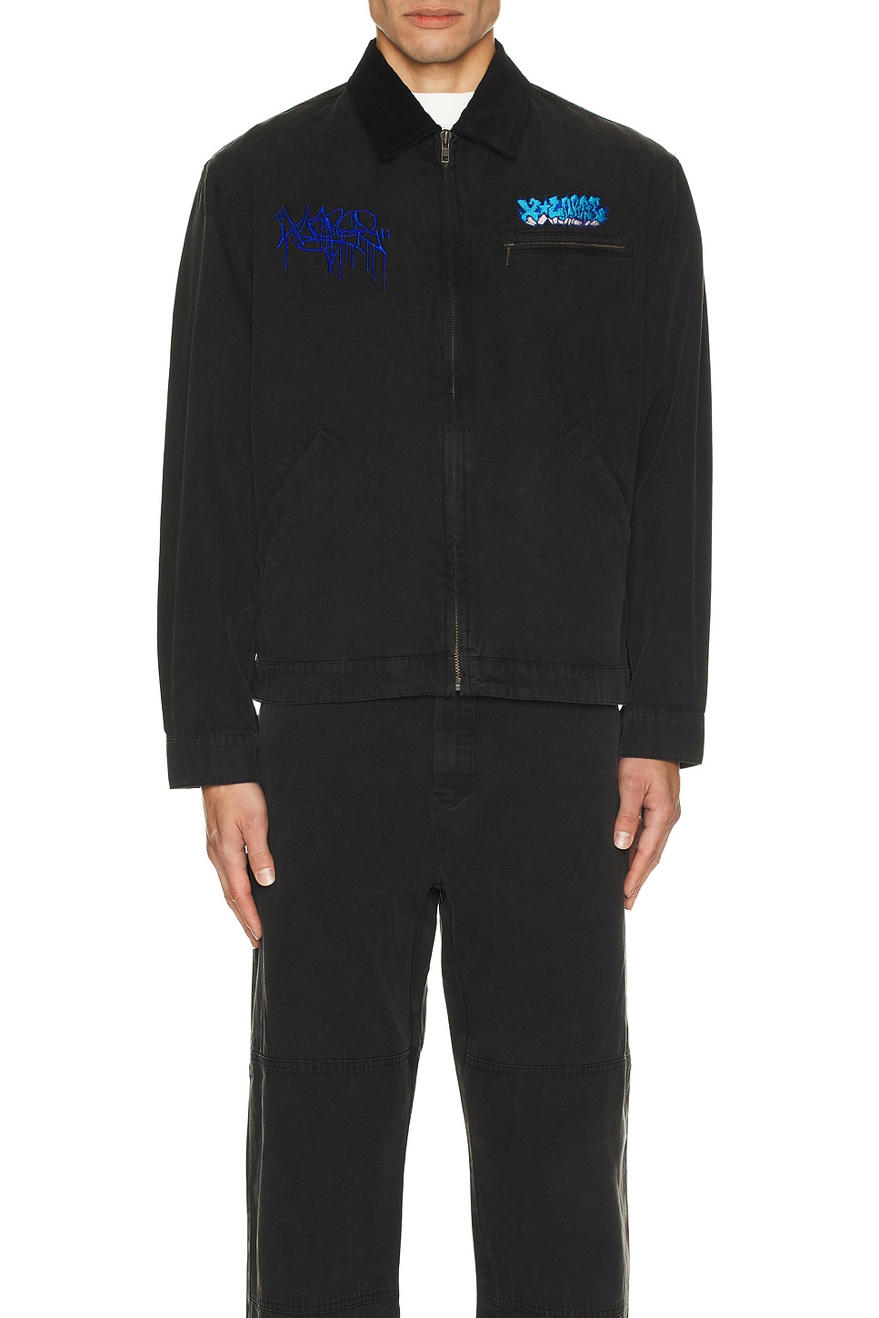 XLARGE Overdyed Work Jacket in Black | REVOLVE
