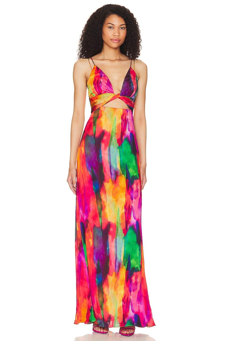 YAURA Tinuke Dress in Aquarelle Print | REVOLVE