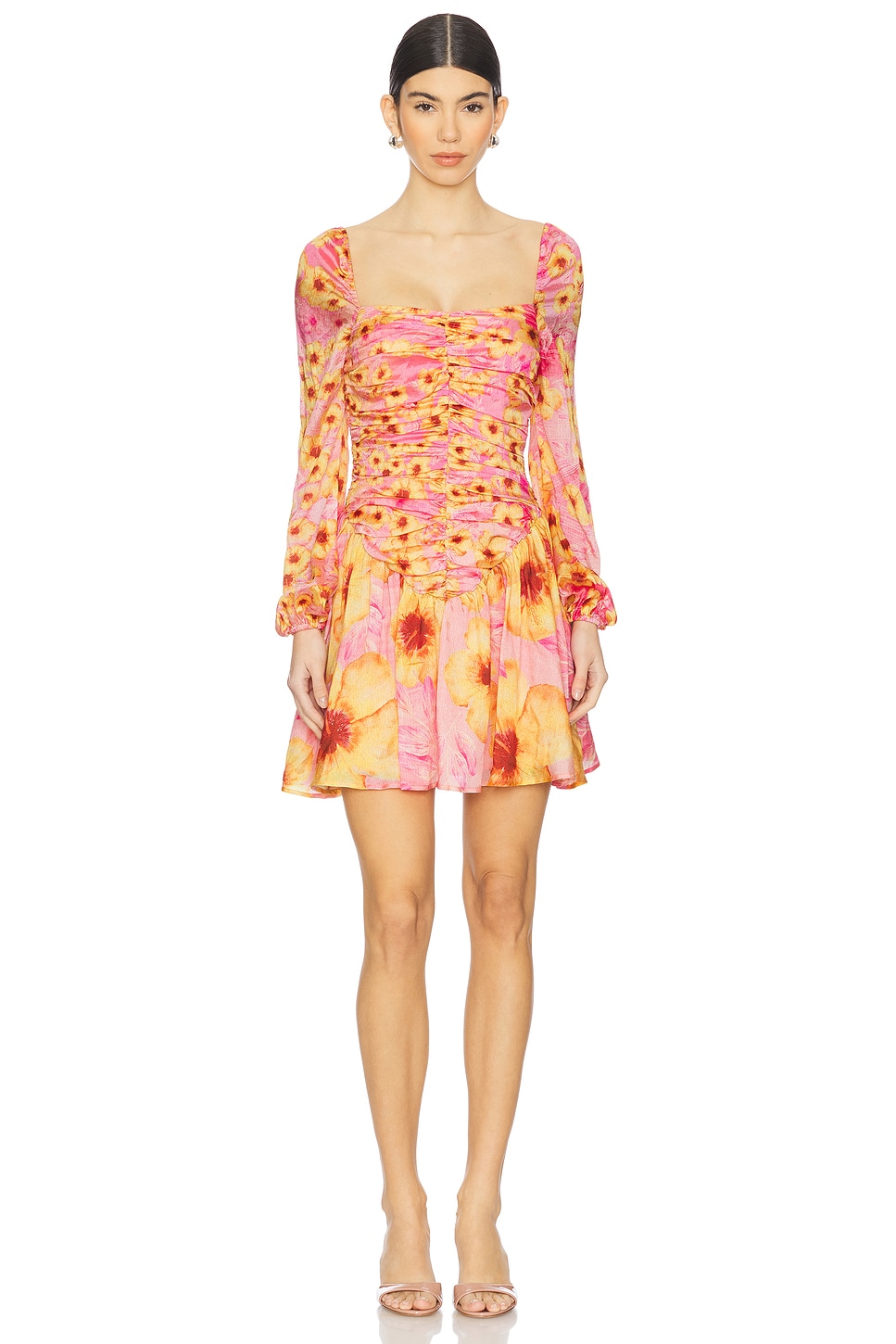 YAURA Molade Dress in Hibiscus | REVOLVE