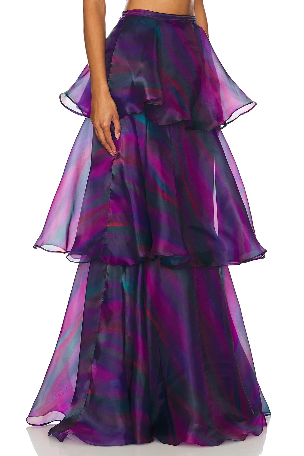 YAURA Faari Skirt in Aquarelle Purple | REVOLVE