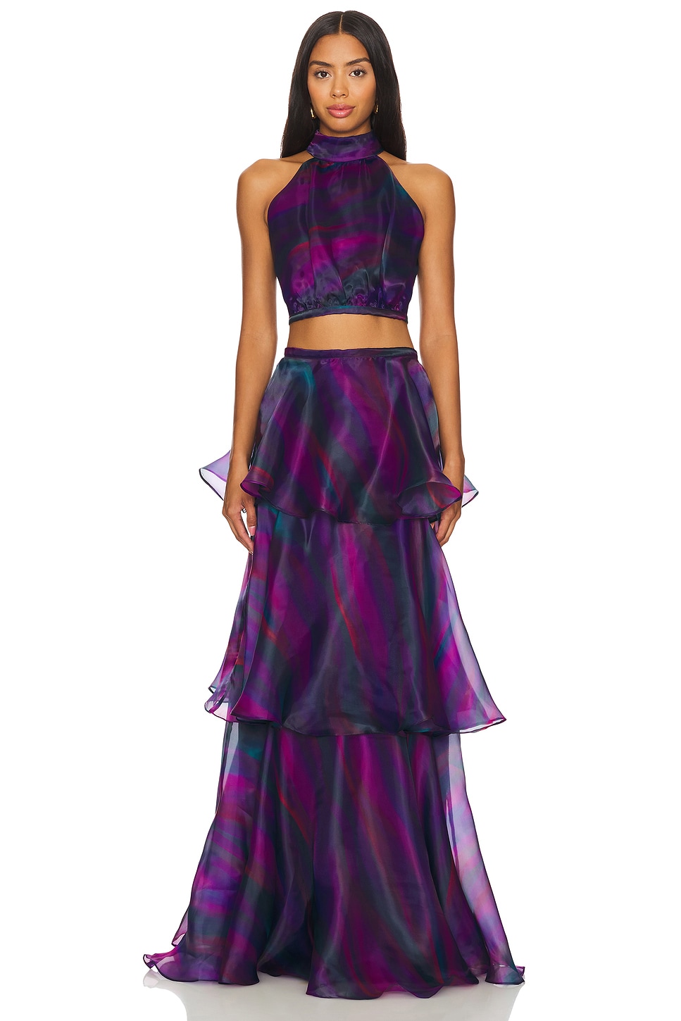 YAURA Faari Skirt in Aquarelle Purple | REVOLVE