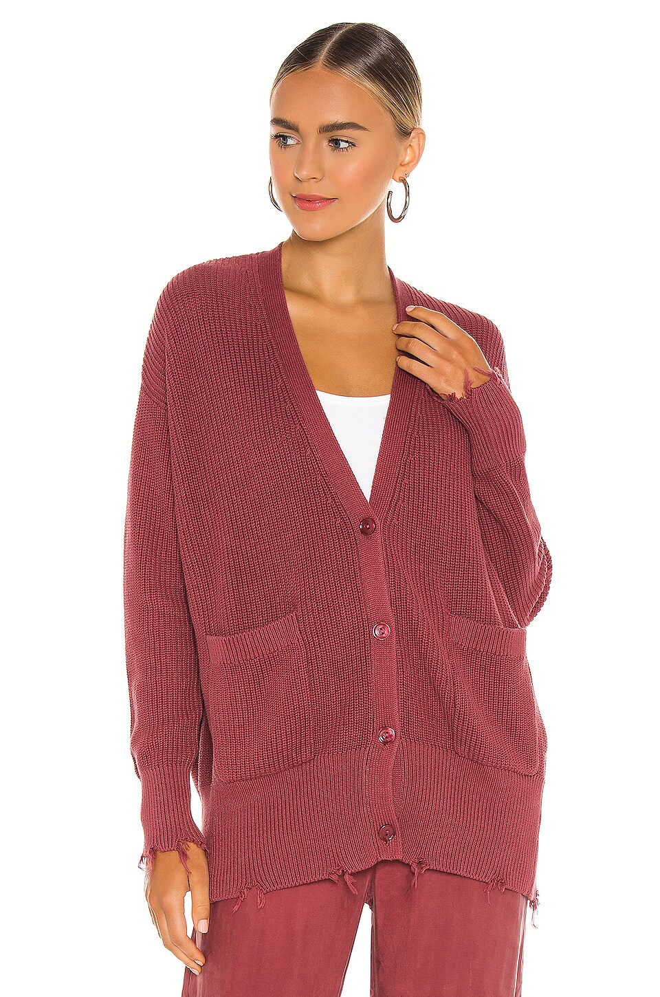 Young, Fabulous & Broke Indie Cardigan in Burnt Brick | REVOLVE