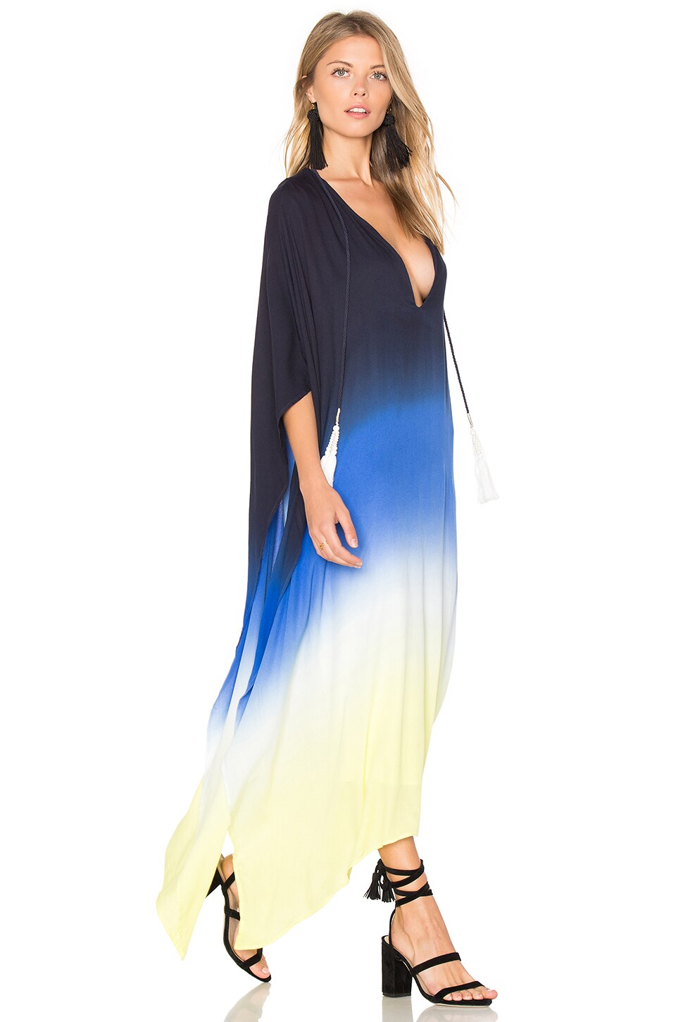 Young, Fabulous & Broke Coronado Cover Up in Cobalt Lime Ombre | REVOLVE