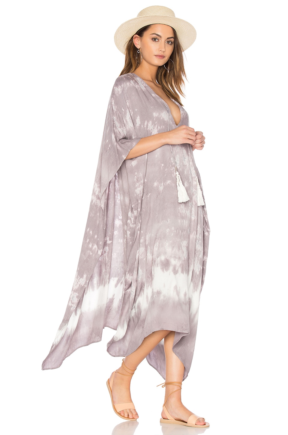 Young, Fabulous & Broke Coronado Cover Up in Grey Border Wash | REVOLVE
