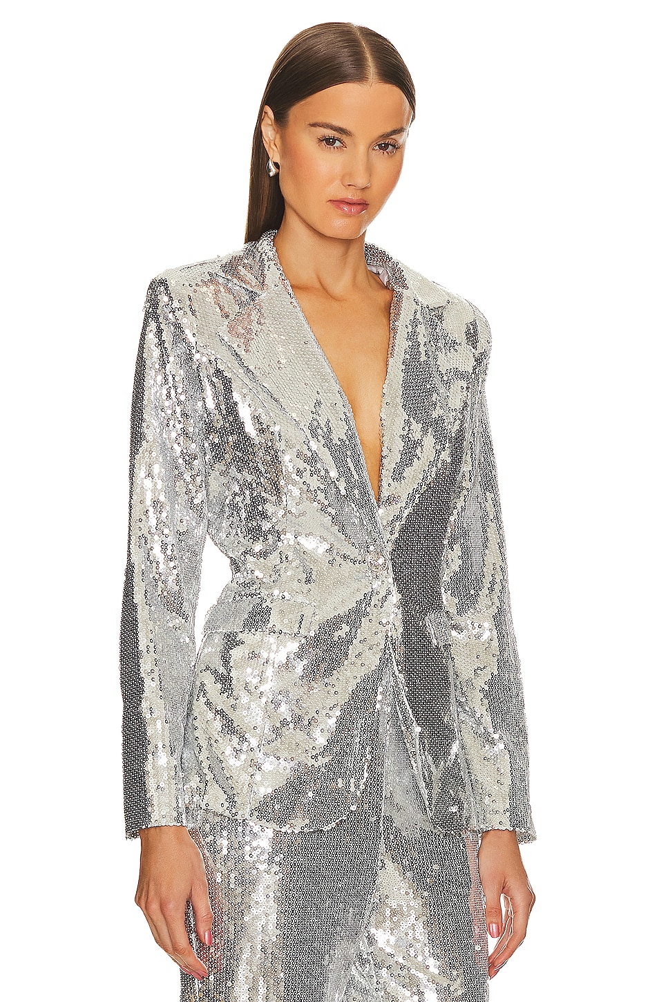 Yumi Kim Nancy Jacket in Silver Sequin | REVOLVE