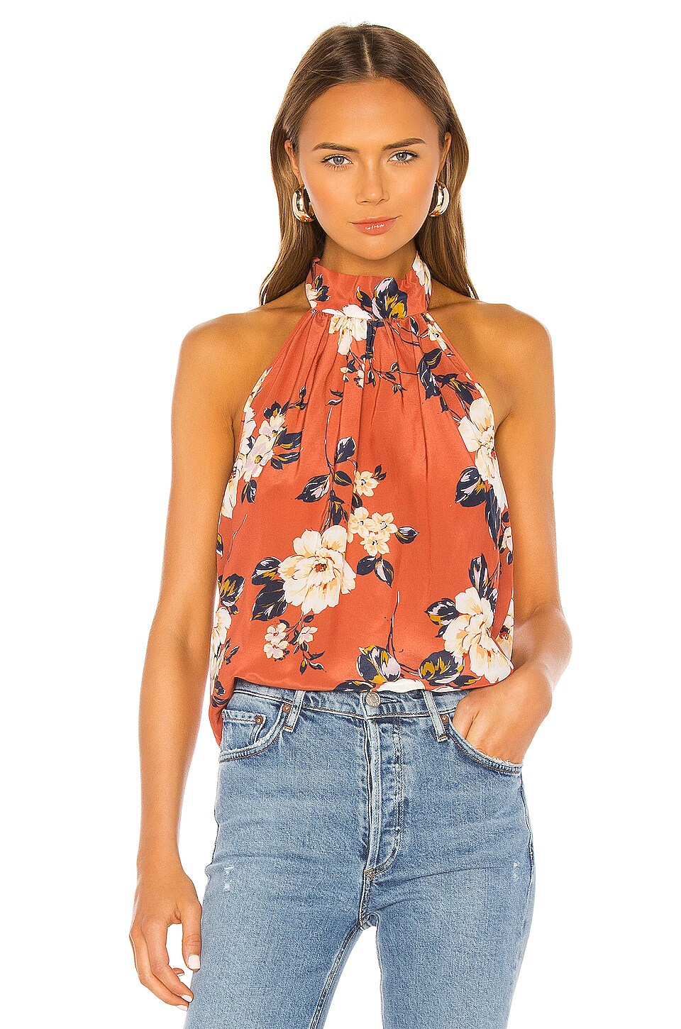 Yumi Kim Agnes Blouse in Honey Rose Rust | REVOLVE