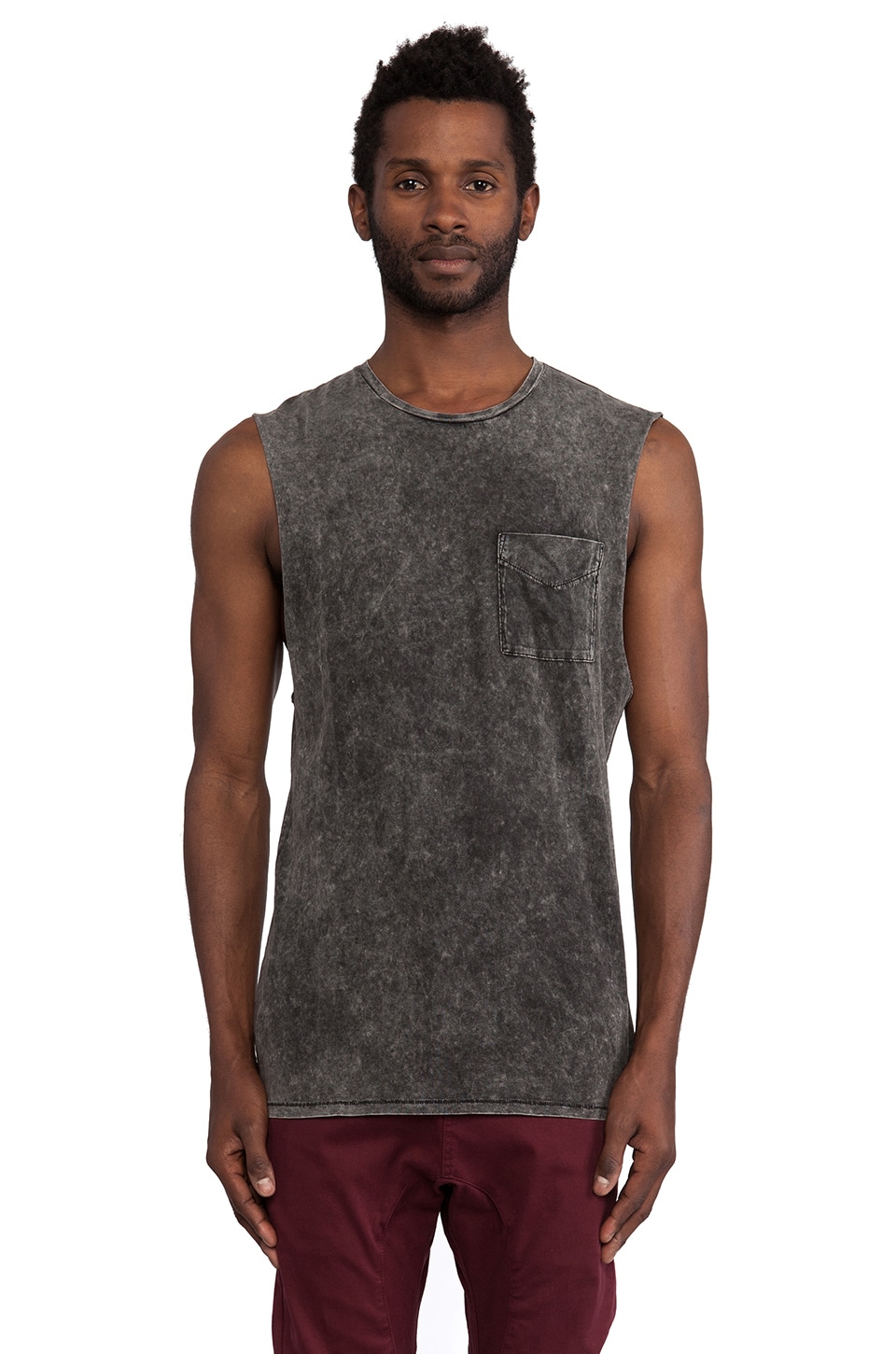 Zanerobe Flintlock Muscle Tee in Black Acid | REVOLVE