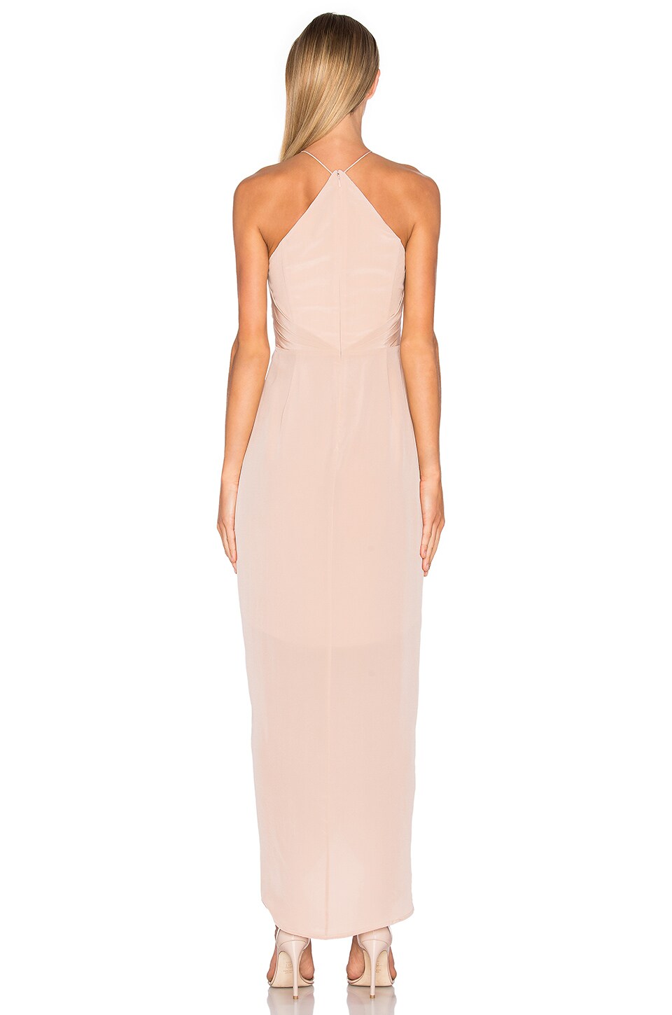Zimmermann Silk Tuck Long Dress in Peony | REVOLVE