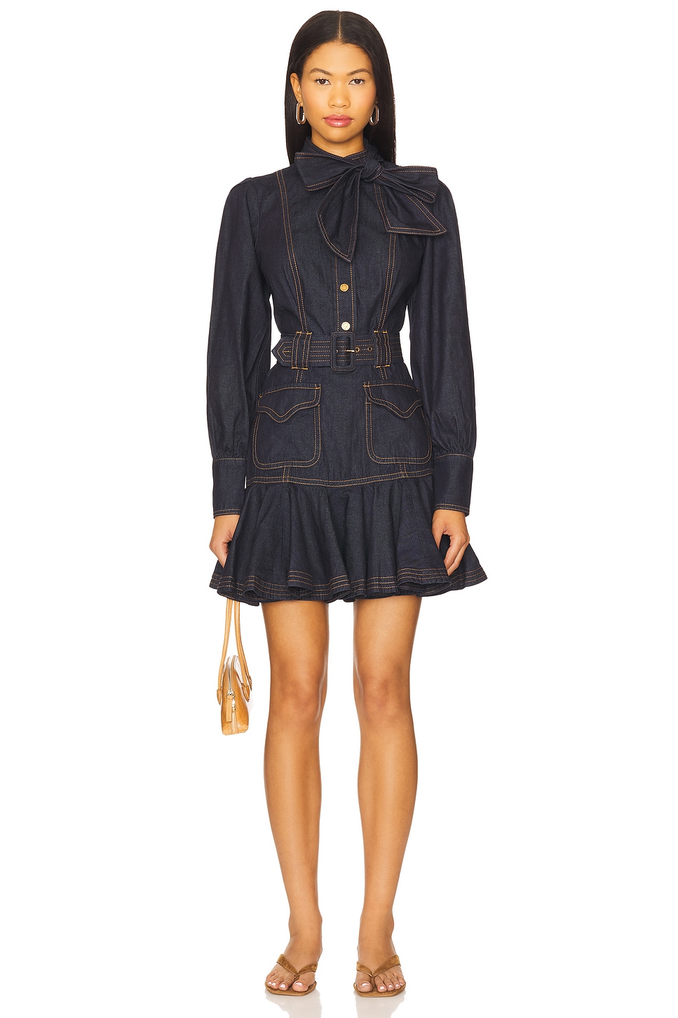 Zimmermann Denim Flip Dress in Night Sky | REVOLVE
