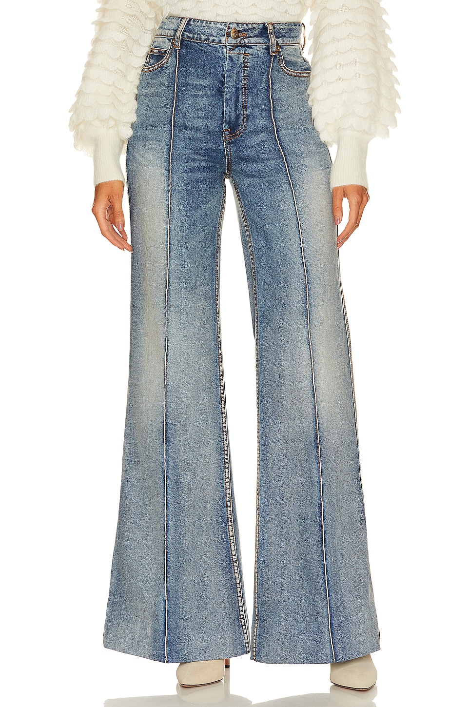 Zimmermann Wide Leg Jean in Briny Blue | REVOLVE