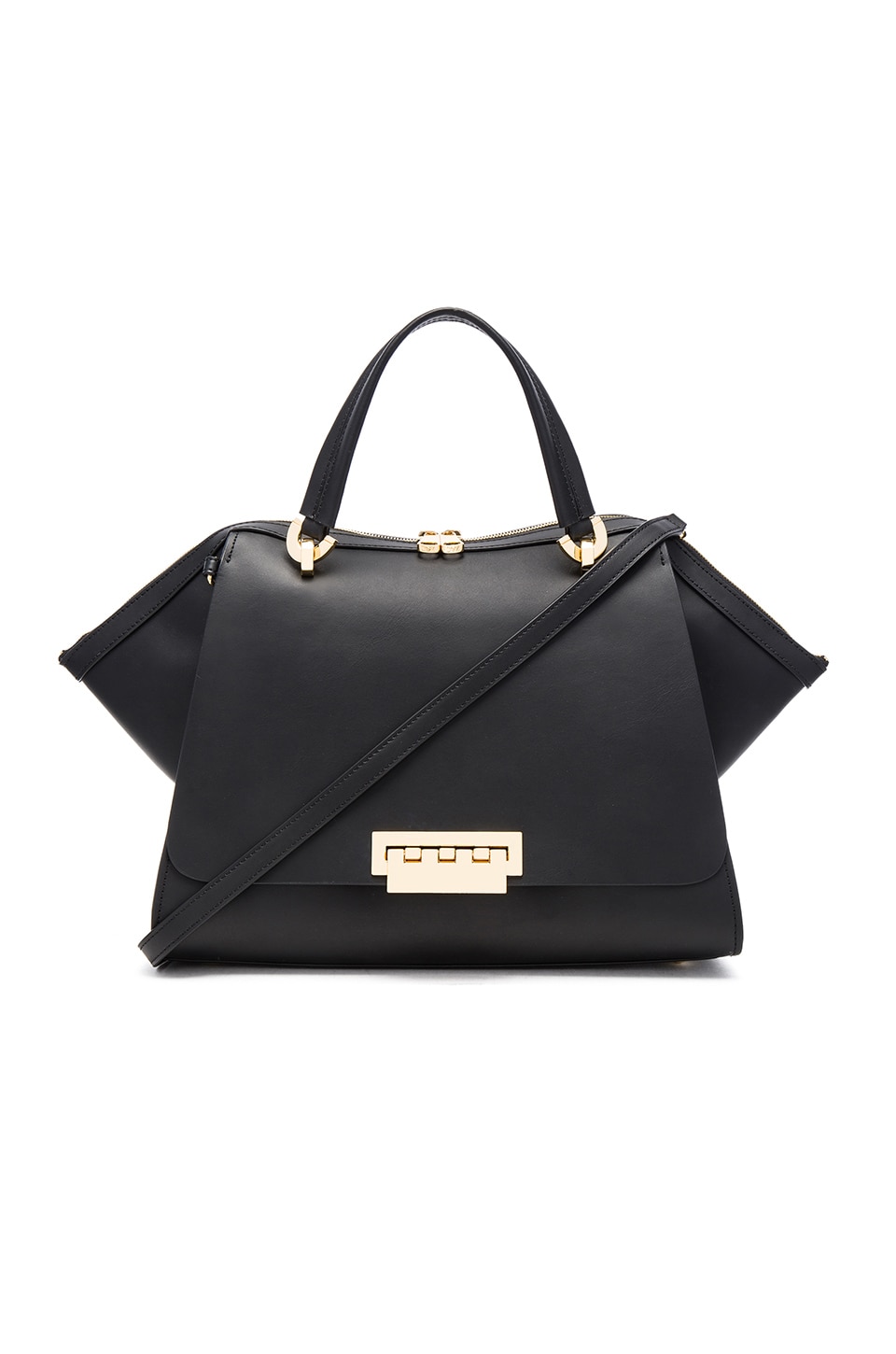 Zac Zac Posen Eartha Iconic Jumbo Double Handle Bag in Black | REVOLVE