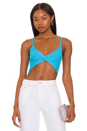 Superdown Betsy Scoop Neck Crop Top | superdown