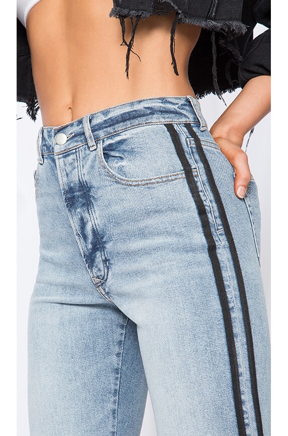 Superdown Jamie Side Stripe Jeans | superdown