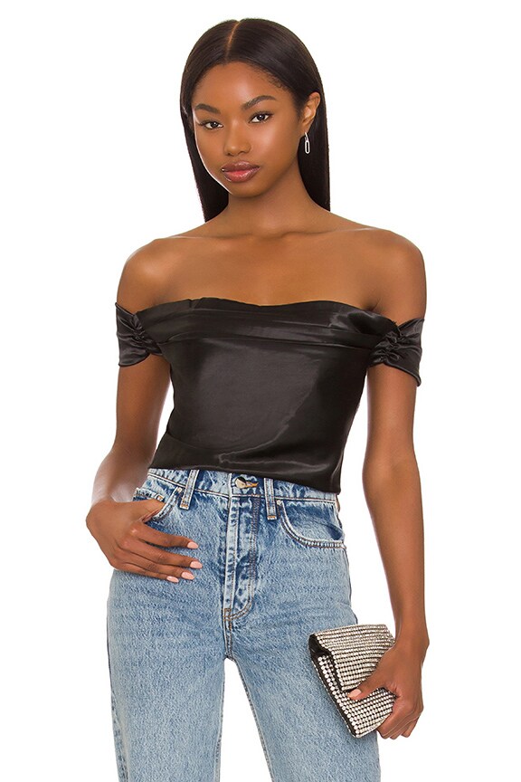 Superdown Kris Drape Bustier Top | superdown