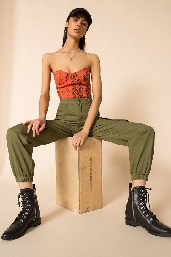 Superdown Ryan Denim Bustier Top | superdown